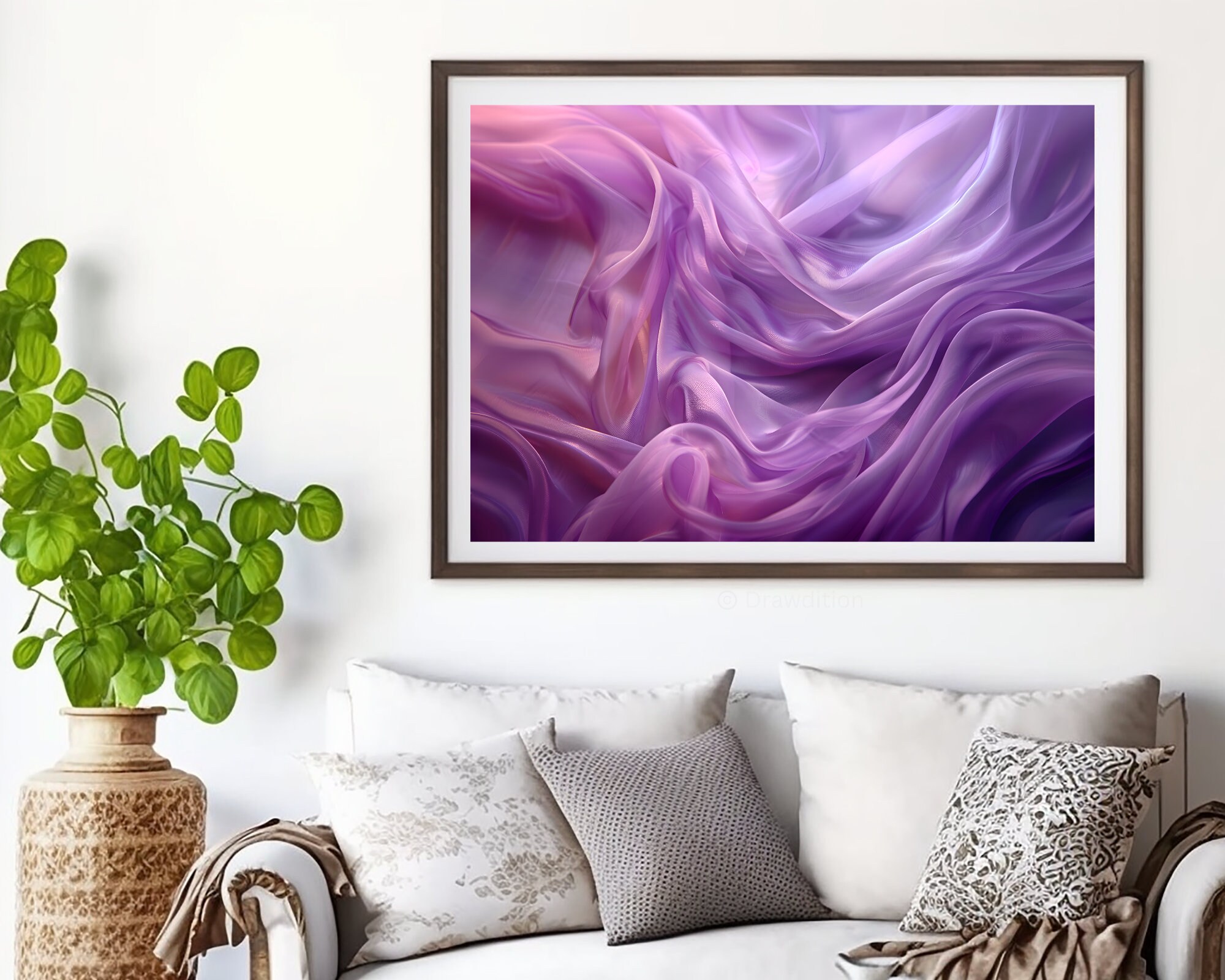 Purple Abstract Wall Art DIGITAL DOWNLOAD Purple Abstract Print Purple ...
