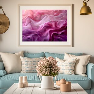 Pink Abstract Wall Art DIGITAL DOWNLOAD Pink Abstract Print Pink Art ...