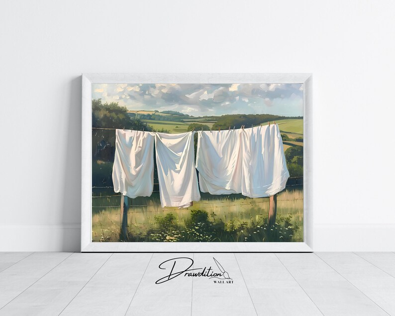 Laundry Wall Art DIGITAL DOWNLOAD Laundry Painting Laundry Printable ...