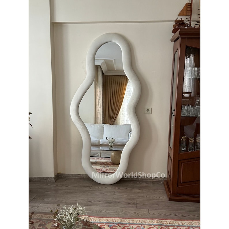 Full Length Mirror, Full Body Irregular Mirror, Asymmetrical Mirror ...