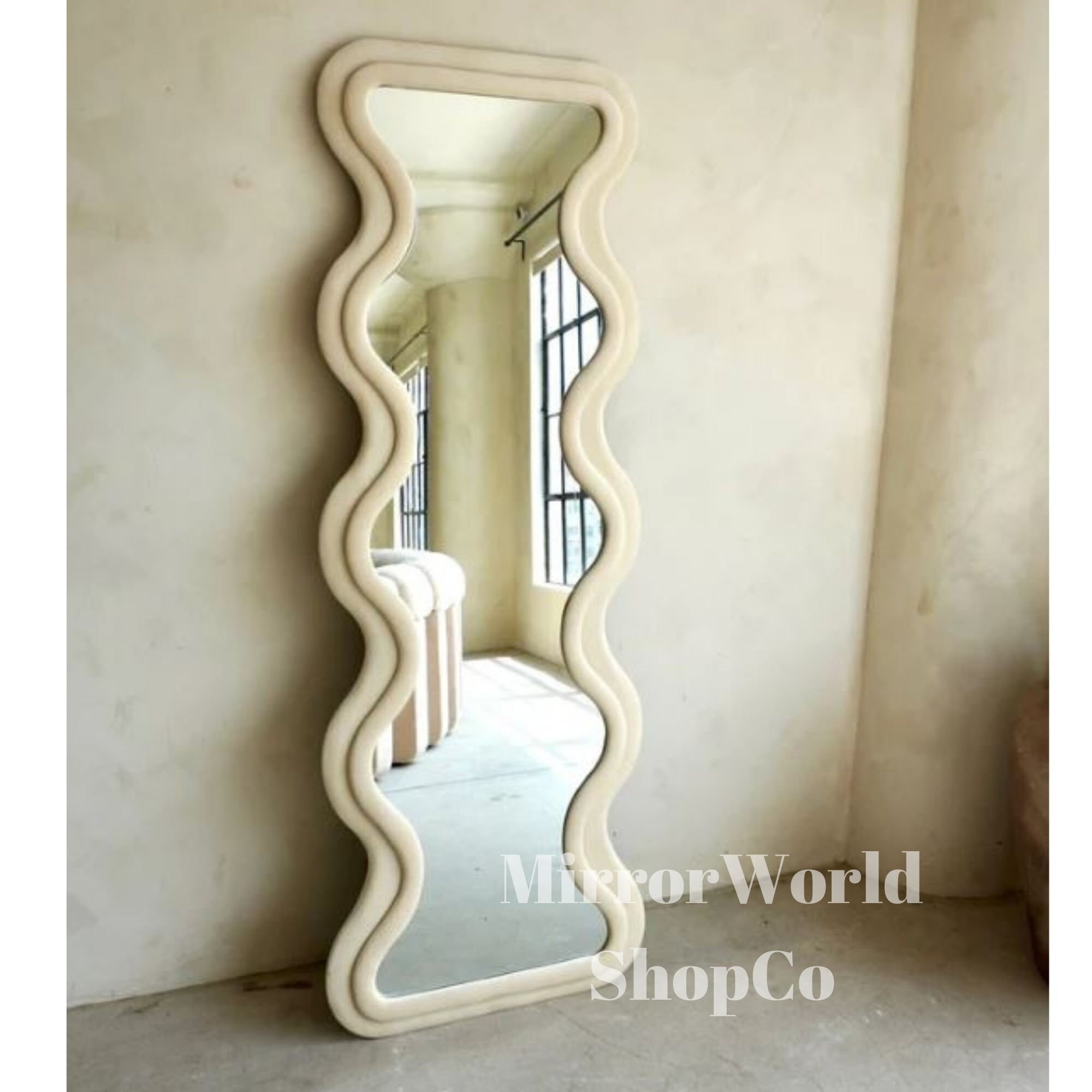 Full Length Mirror, Full Body Irregular Mirror, Asymmetrical Mirror ...