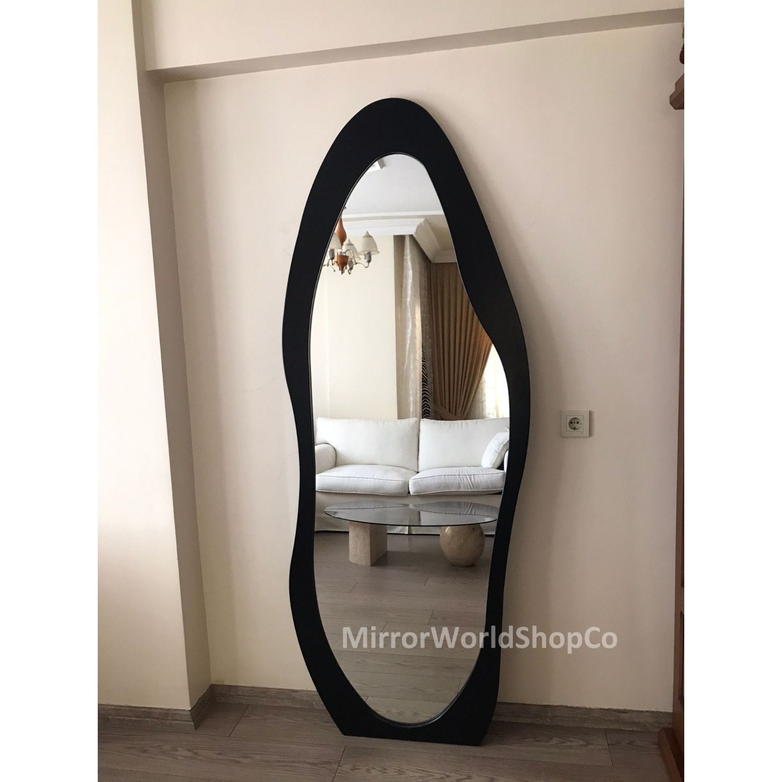 Full Length Mirror, Full Body Irregular Mirror, Asymmetrical Mirror ...