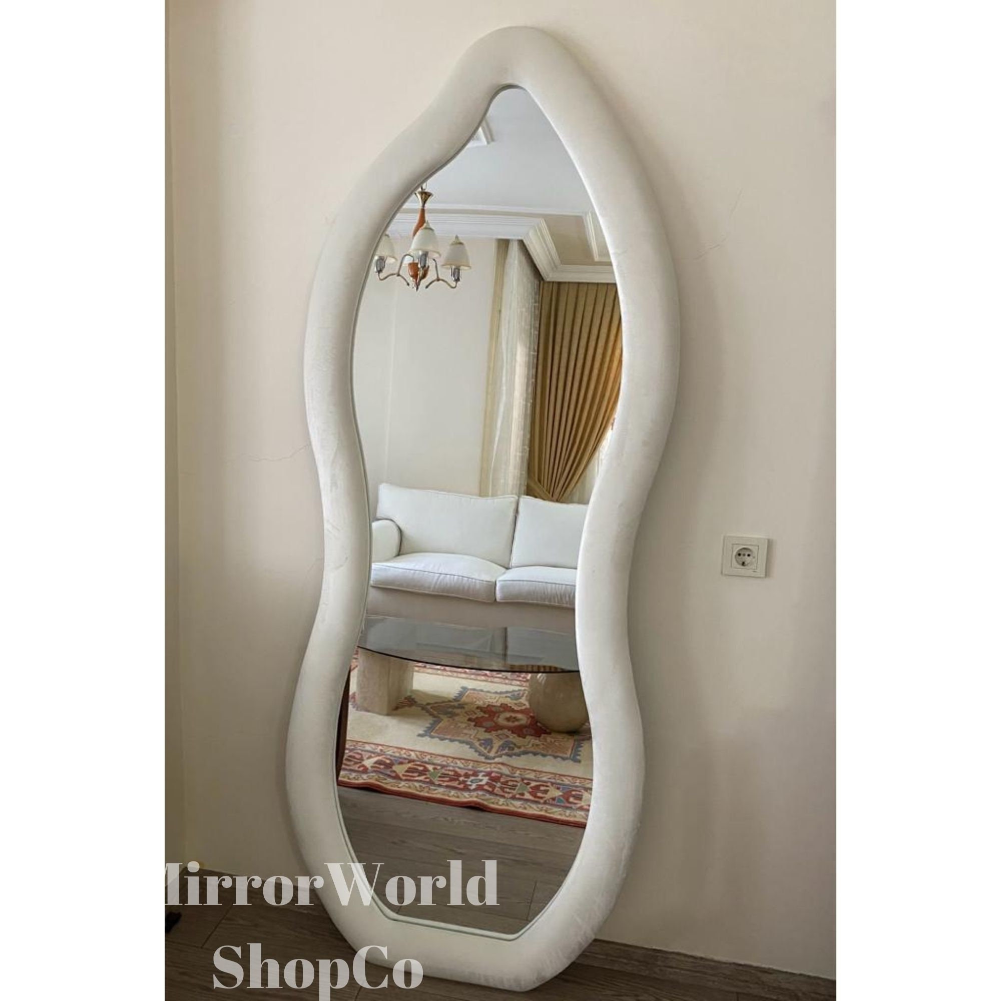 Full Length Mirror Full Body Irregular Mirror Asymmetrical - Etsy