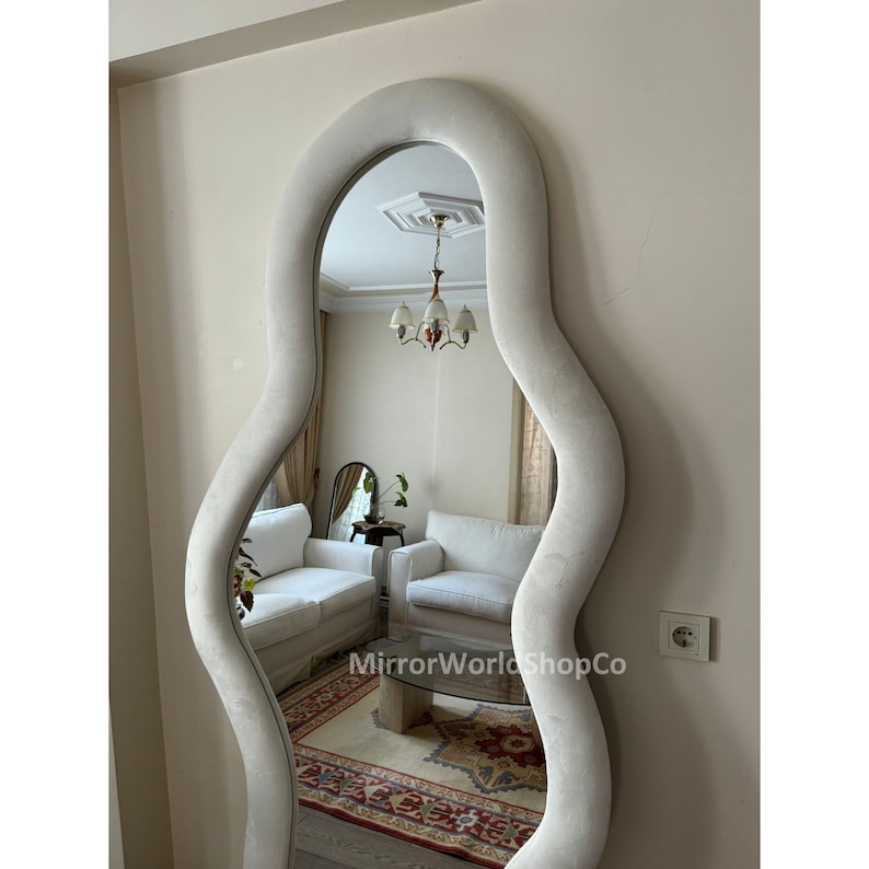Full Length Mirror, Full Body Irregular Mirror, Asymmetrical Mirror ...