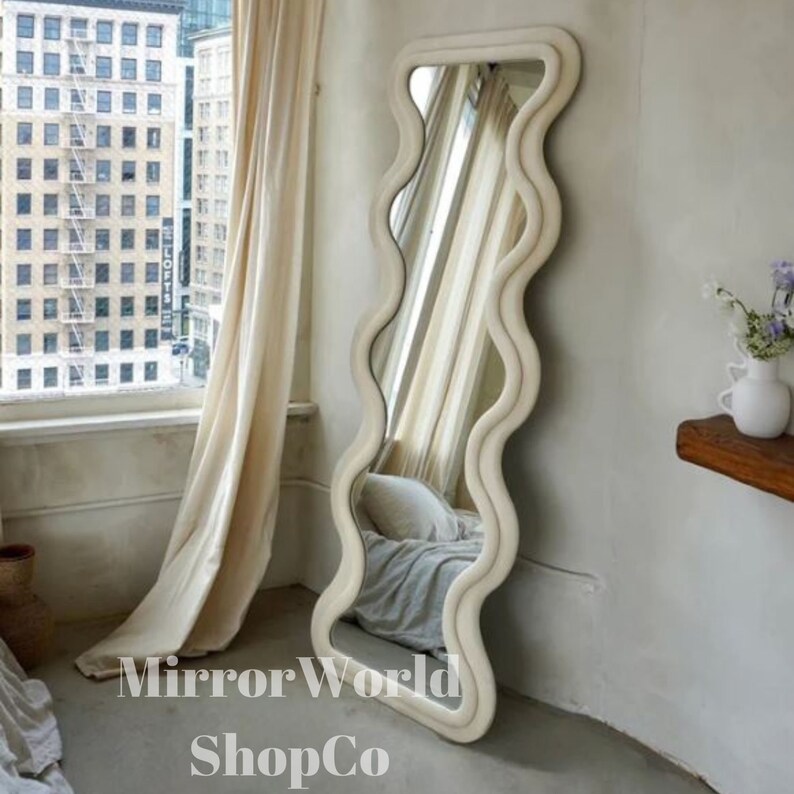 Full Length Mirror, Full Body Irregular Mirror, Asymmetrical Mirror ...