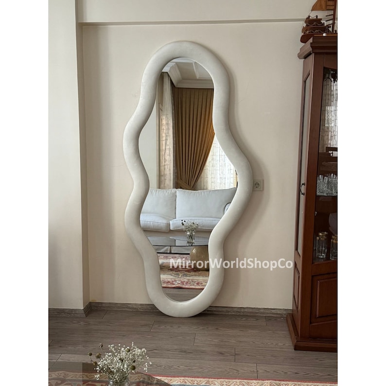 Full Length Mirror, Full Body Irregular Mirror, Asymmetrical Mirror ...