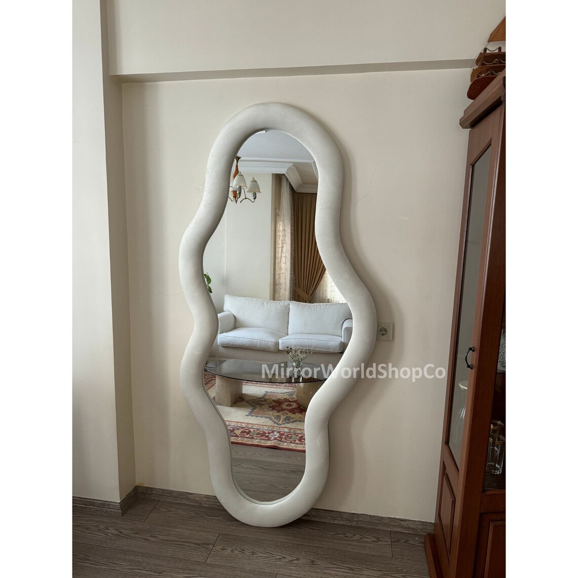 Full Length Mirror, Full Body Irregular Mirror, Asymmetrical Mirror ...