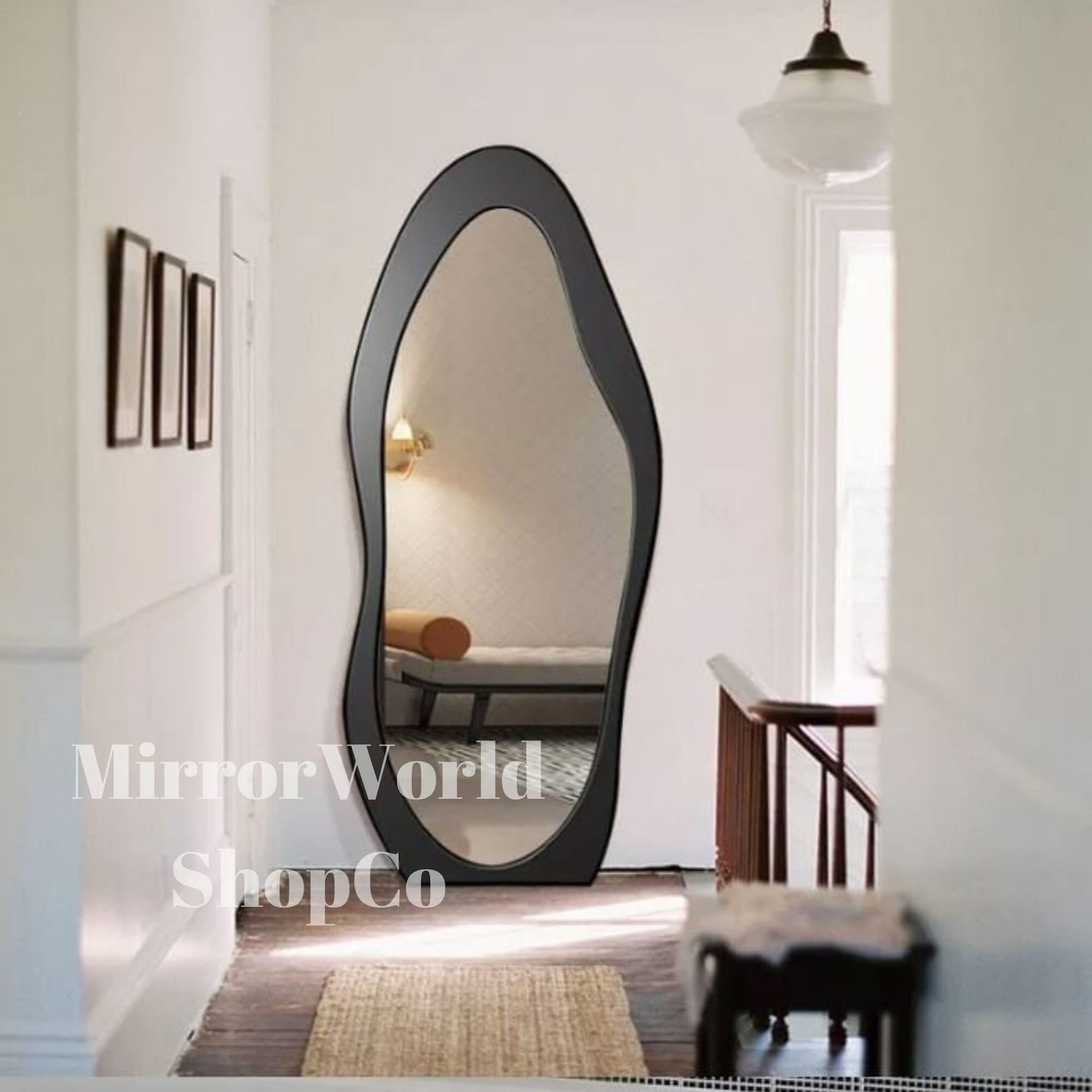 Full Length Mirror, Full Body Irregular Mirror, Asymmetrical Mirror ...