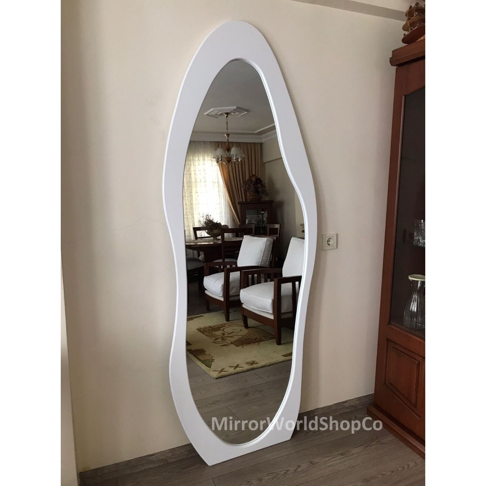 Full Length Mirror, Full Body Irregular Mirror, Asymmetrical Mirror ...