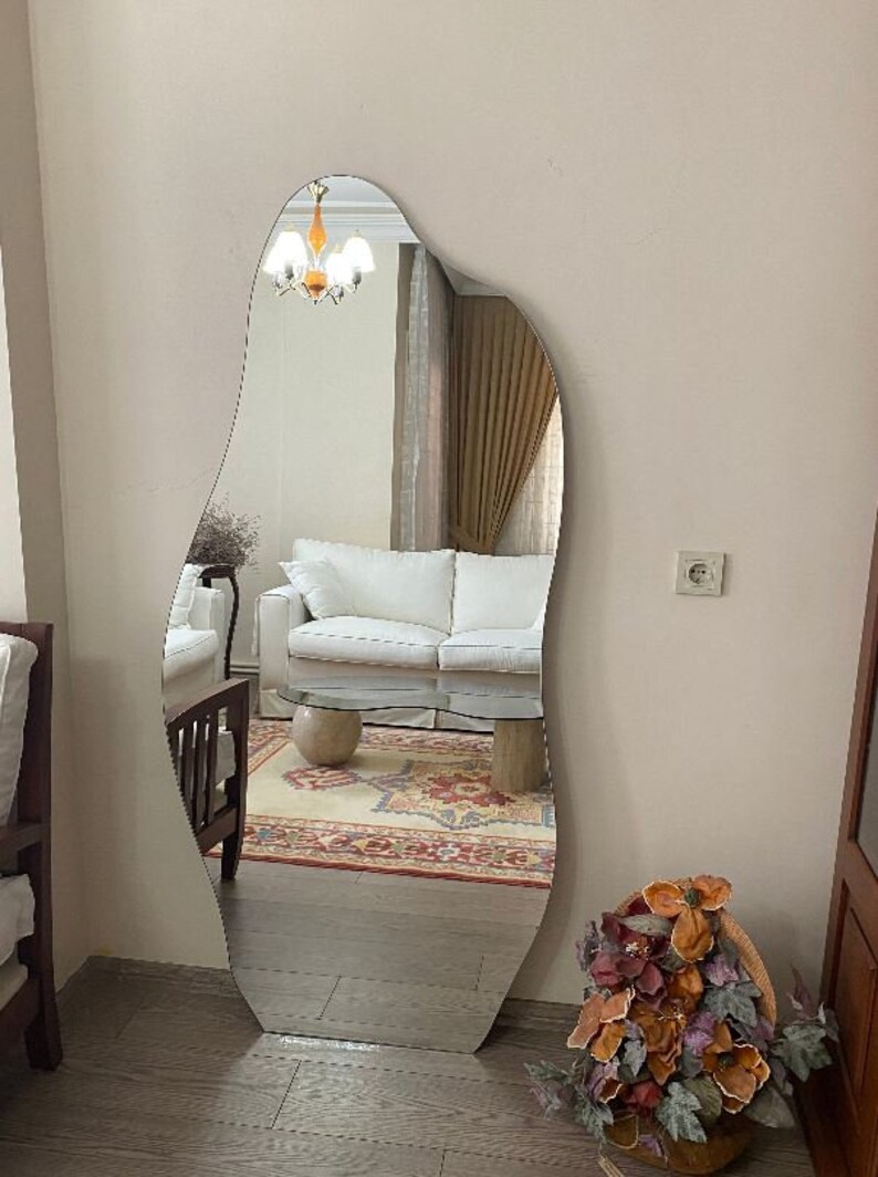 Full Length Mirror, Full Body Irregular Mirror, Asymmetrical Mirror ...