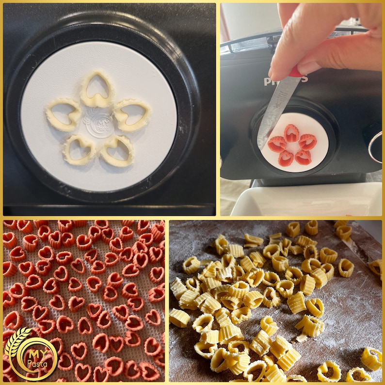 MY PASTA - Heart Sugo - Pasta Mold for Pasta Maker - Suitable for ...