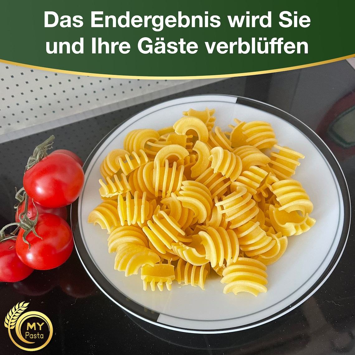 MY PASTA - Small Radiatore Pasta Mold for Pasta Makers - Suitable for ...