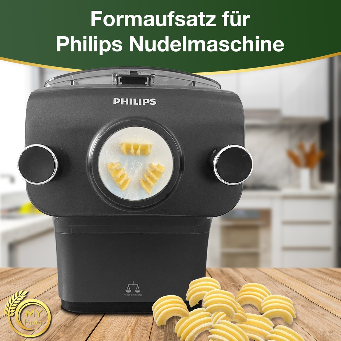 MY PASTA - Small Radiatore Pasta Mold for Pasta Makers - Suitable for ...
