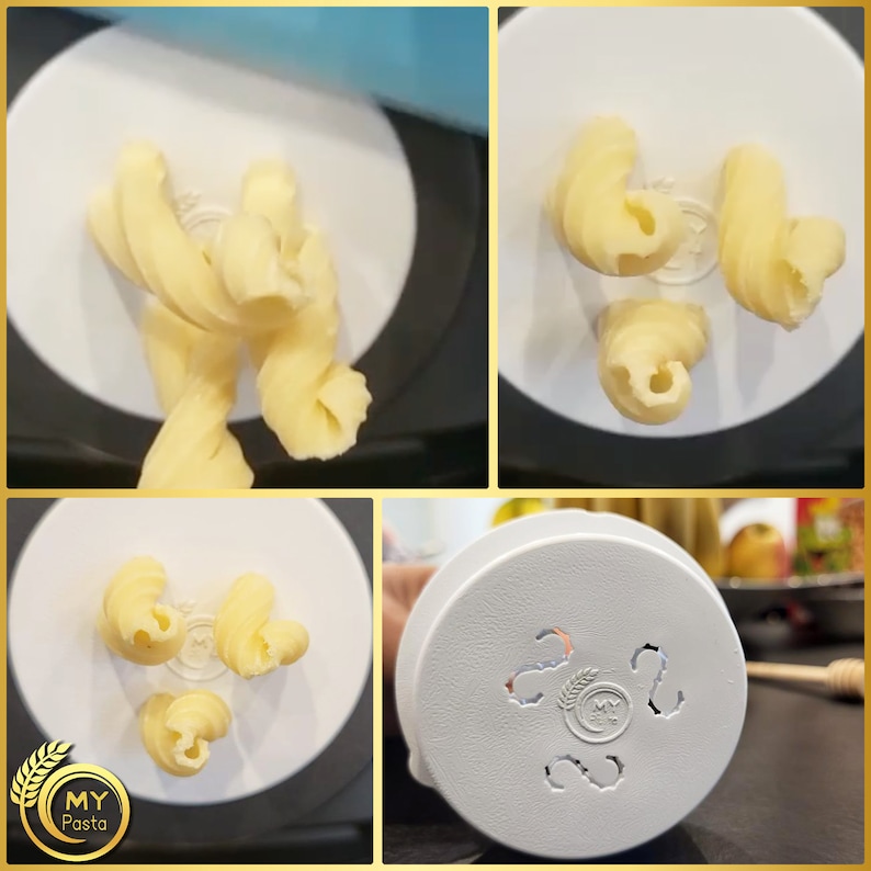 MY PASTA - Casarecce Fusilli - Pasta Mold for Pasta Maker - Suitable ...