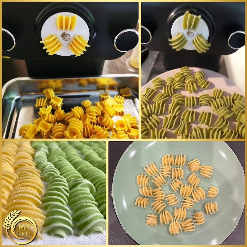 MY PASTA - Small Radiatore Pasta Mold for Pasta Makers - Suitable for ...
