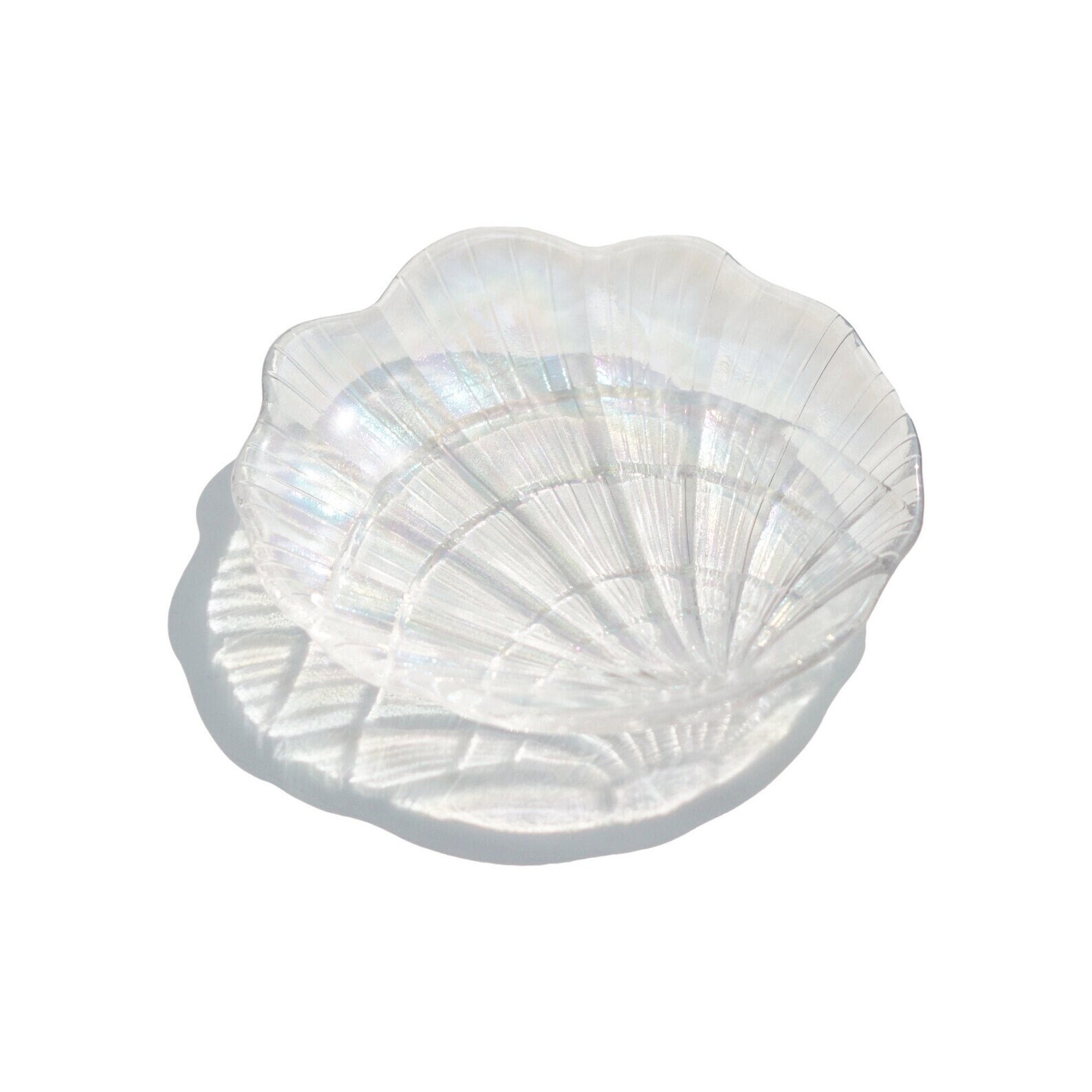 Holographic Transparent Clear Seashell Tray for Jewelry, Keychain ...