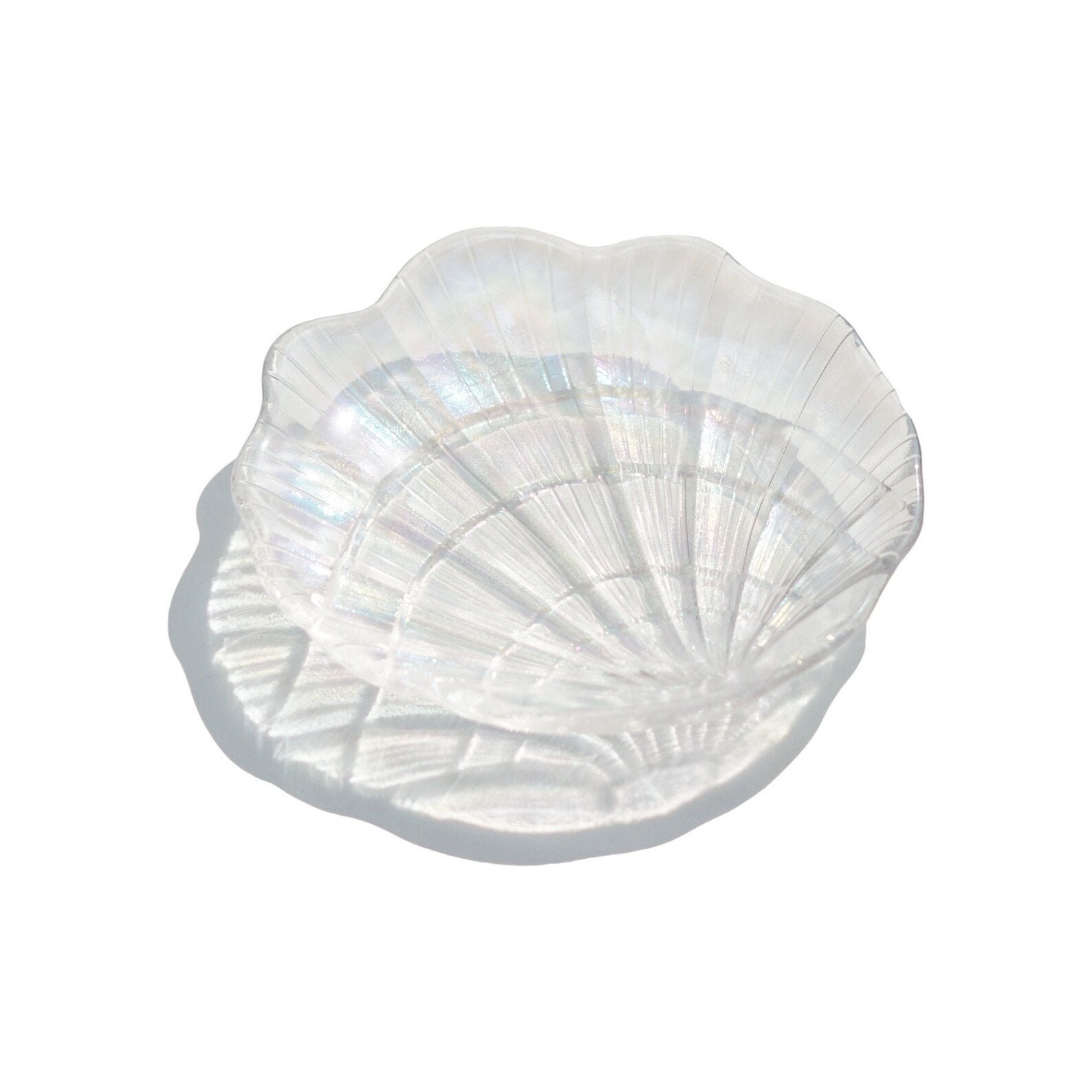 Holographic Transparent Clear Seashell Tray for Jewelry, Keychain ...