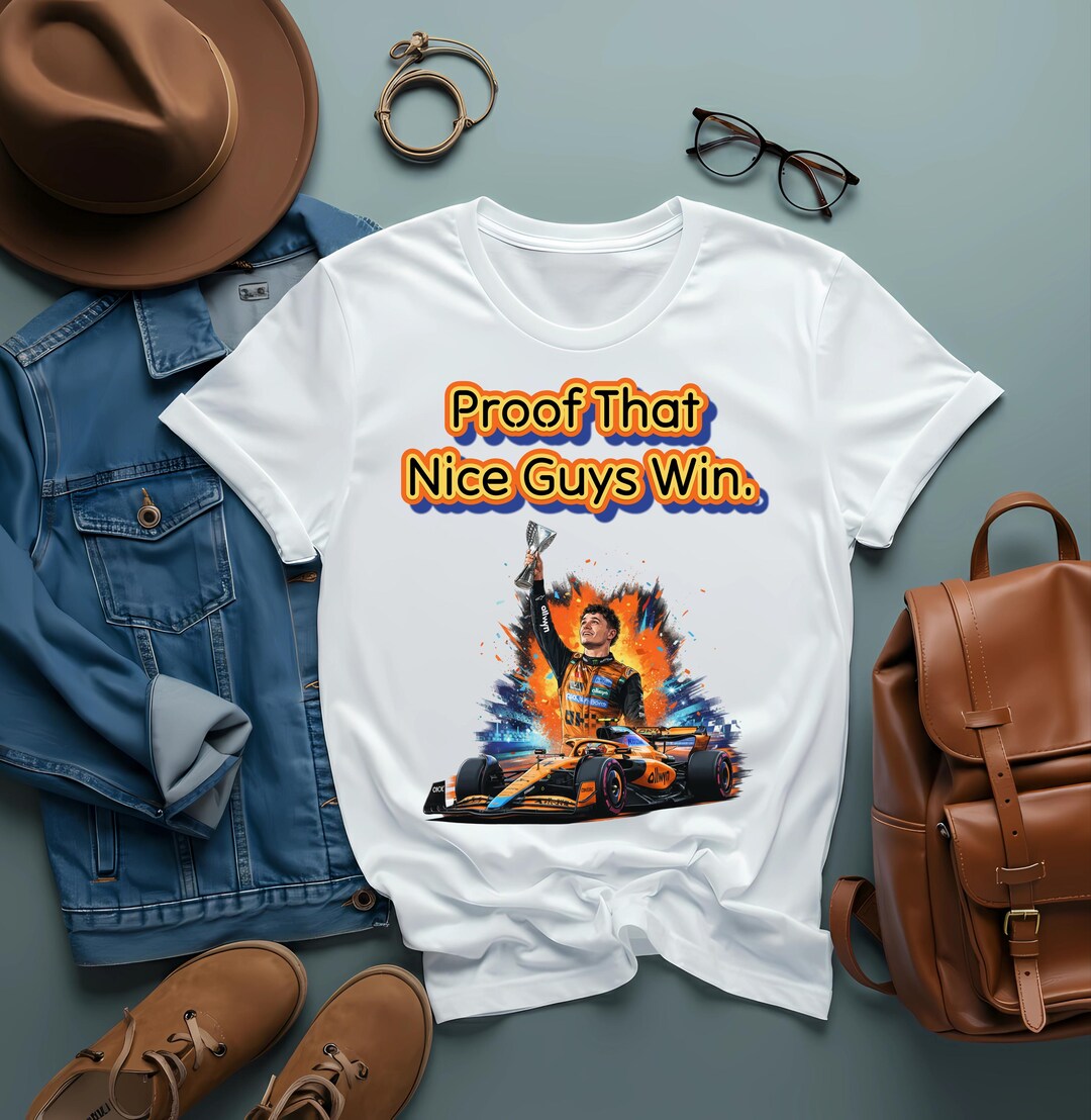 Lando Norris Proof That Nice Guys Win T-shirt | F1 Champion Racing Tee ...
