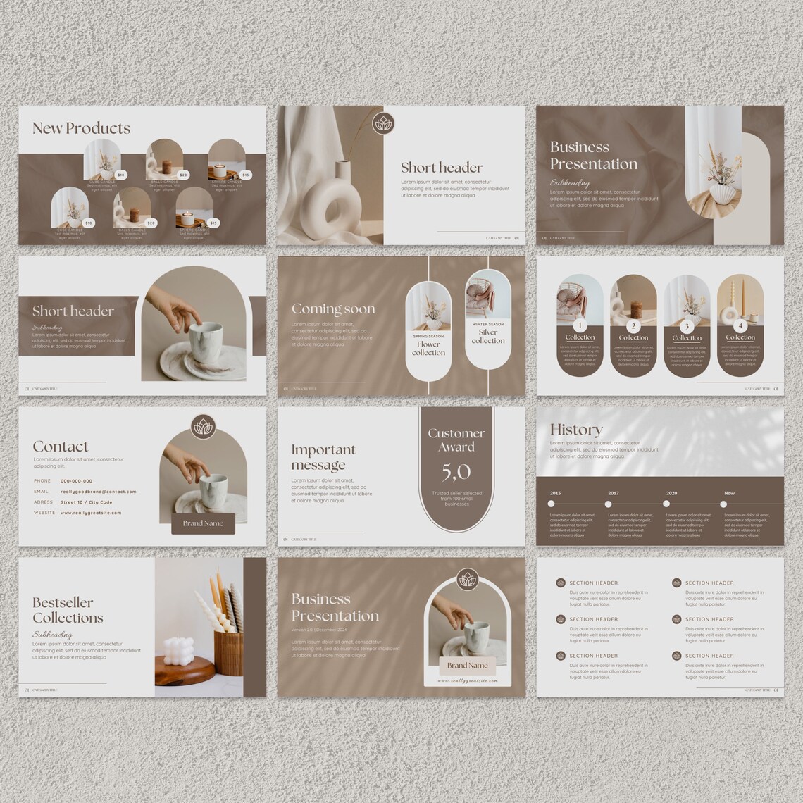 Unique Presentation Templates | Small Business Presentation | Original ...