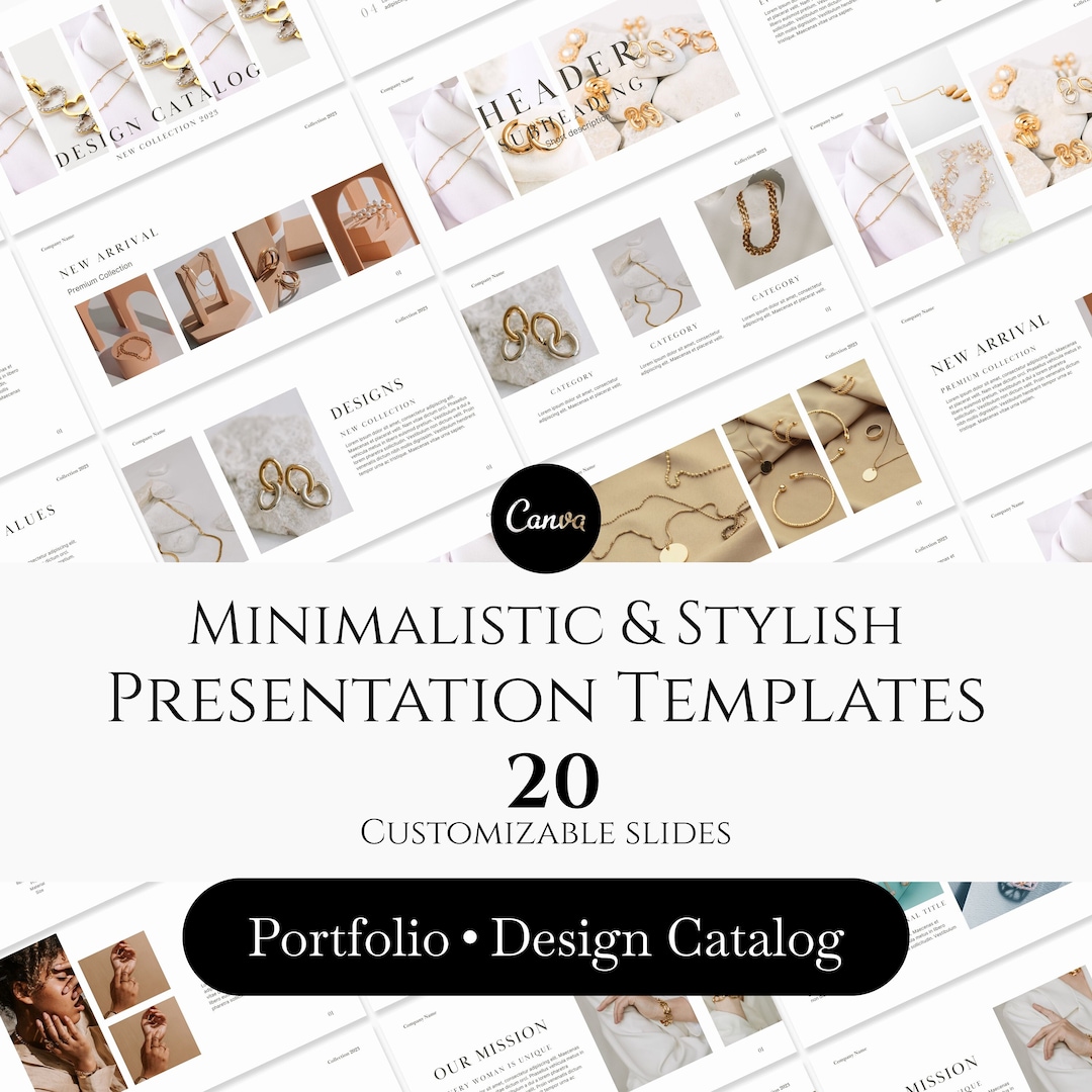 Stylish & Minimalistic Presentation | Customizable Templates ...