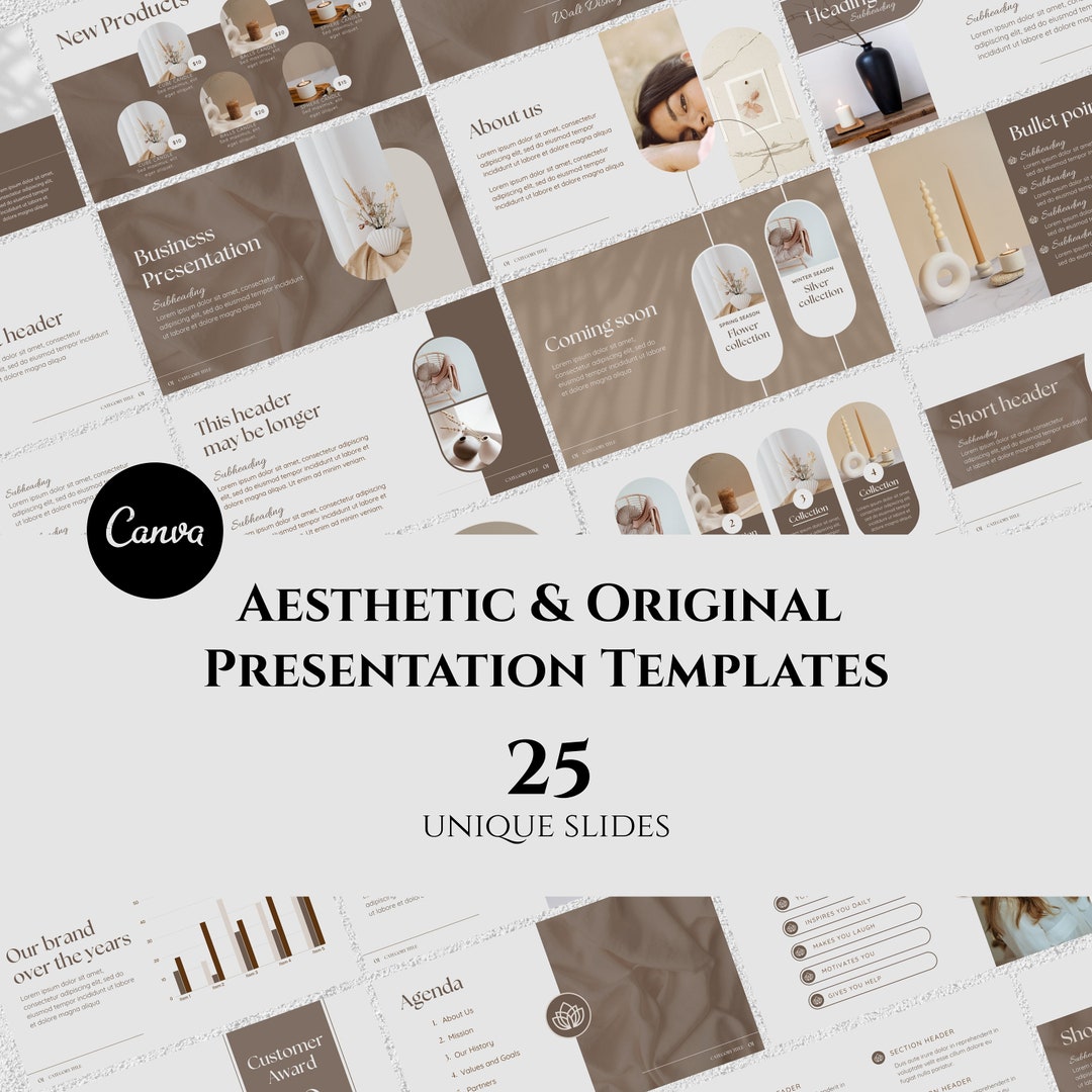 Unique Presentation Templates Small Business Presentation - Etsy