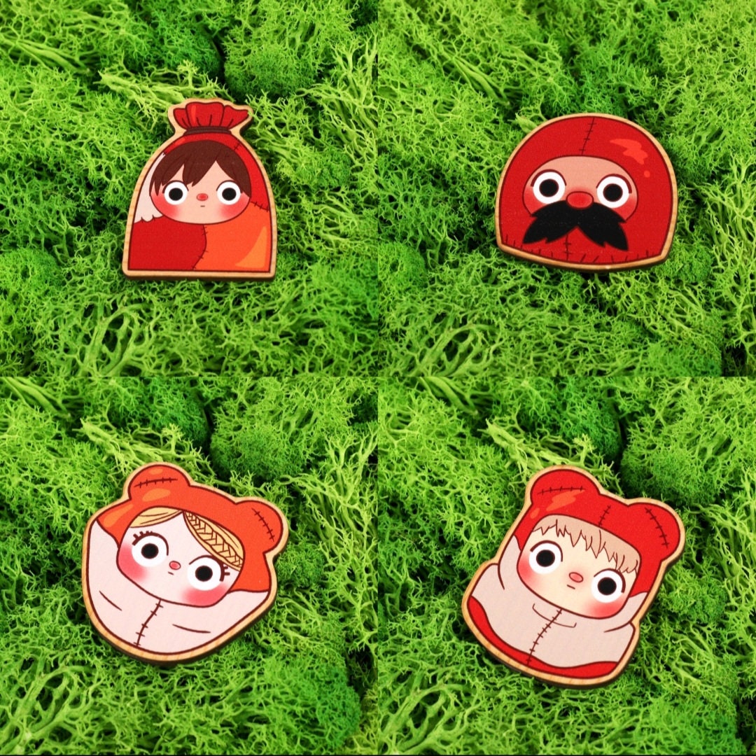 Dungeon Meshi/delicious in Dungeon Inspired Wooden Lapel Pins Laios ...