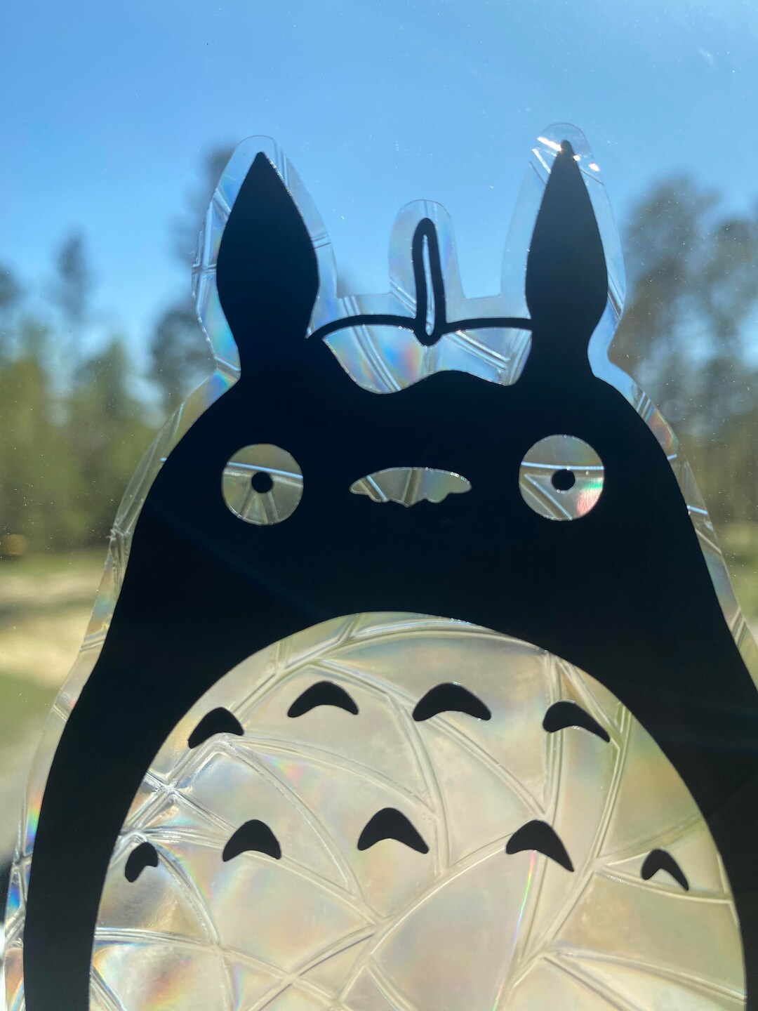 Totoro Rainbow Maker Window Cling Decal My Neighbor - Etsy