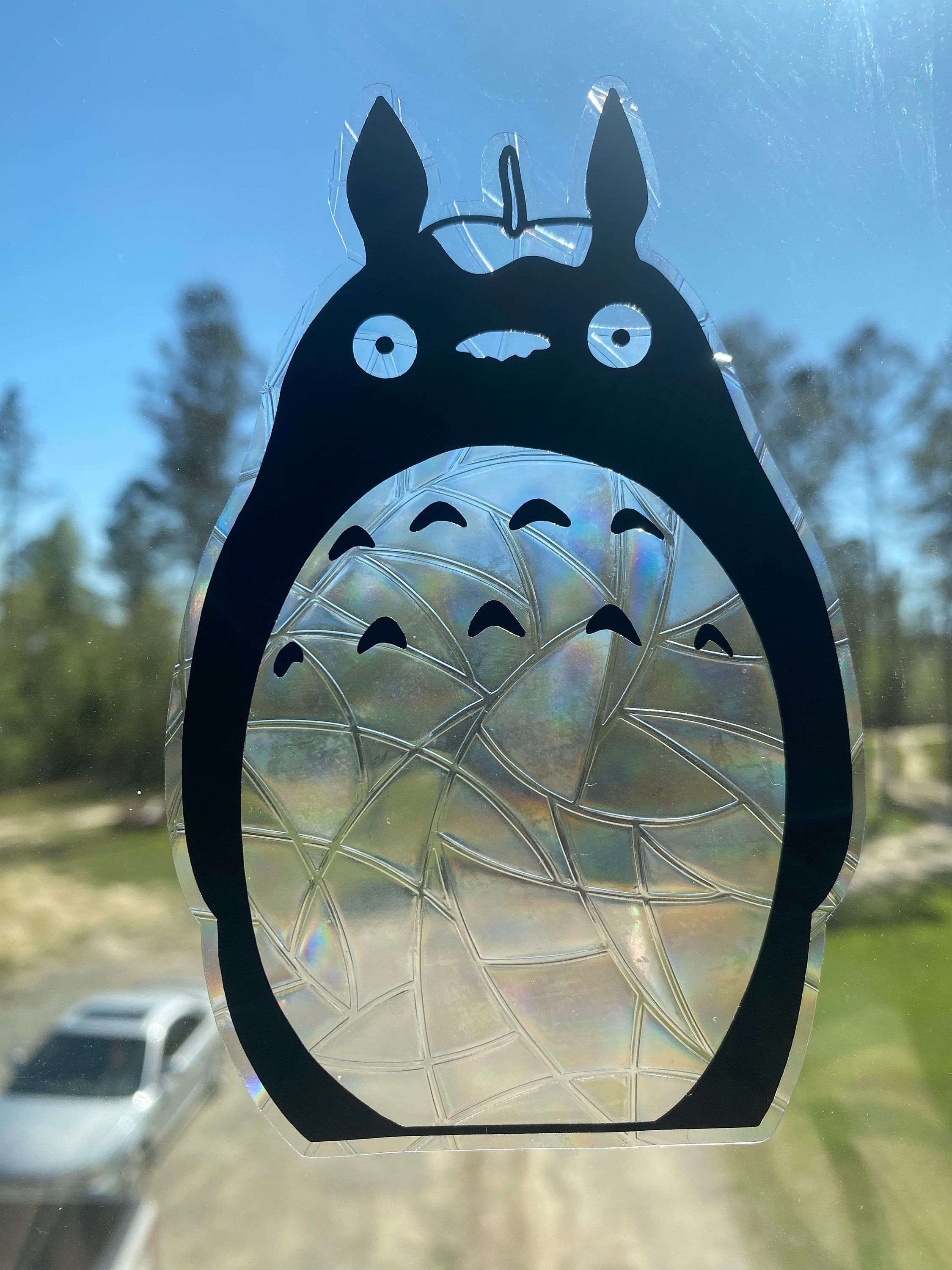 Totoro Rainbow Maker Window Cling Decal - Etsy
