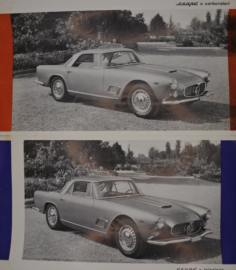 C. 1960s Maserati 3500GT Italian Sales Literature/poster - Etsy