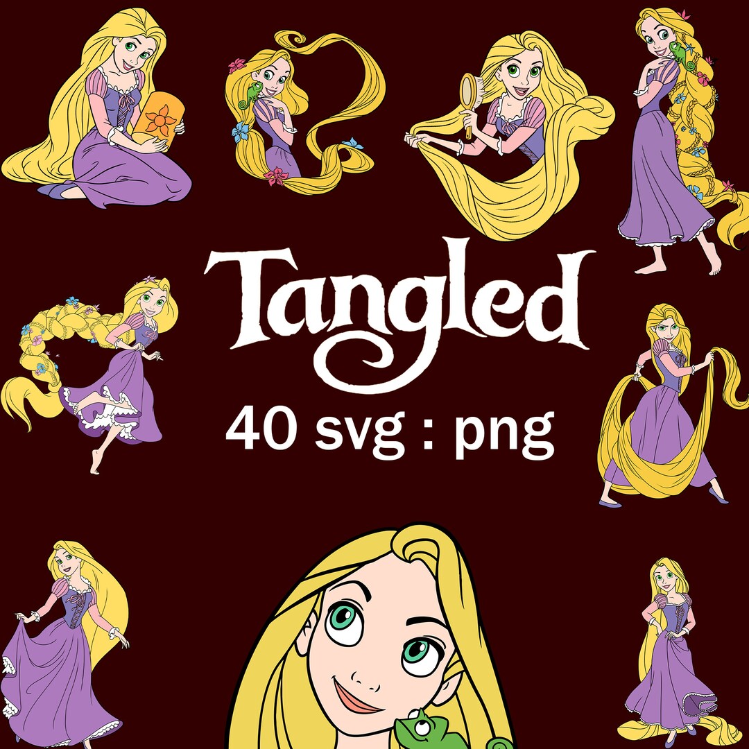 Tangled PNG Mega Bundle, Tangled SVG, Flynn Rider Svg, Rapunzel Png ...