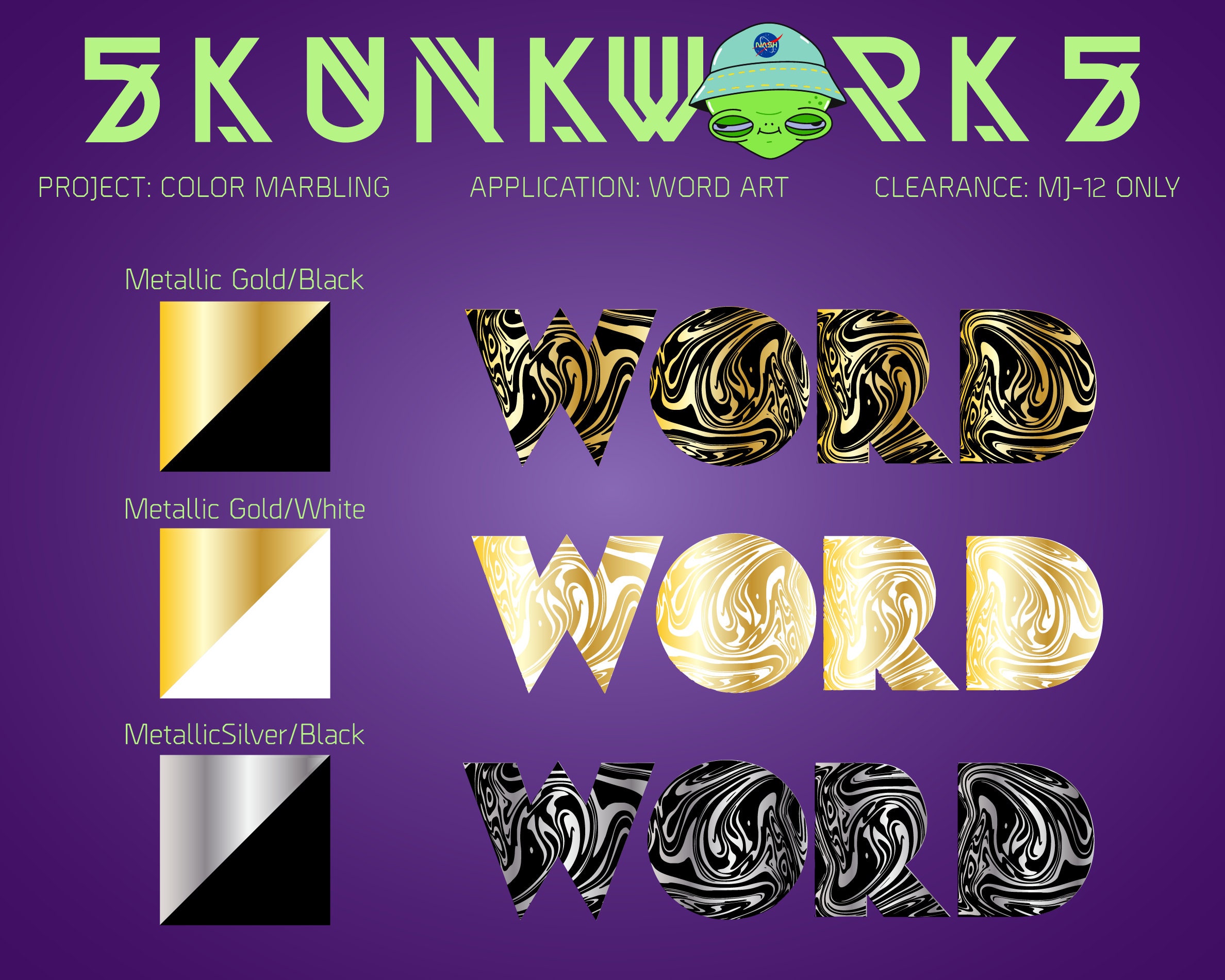 Custom Word Sign Psychedelic Color Marbling Name Sign Home Wall Decor ...