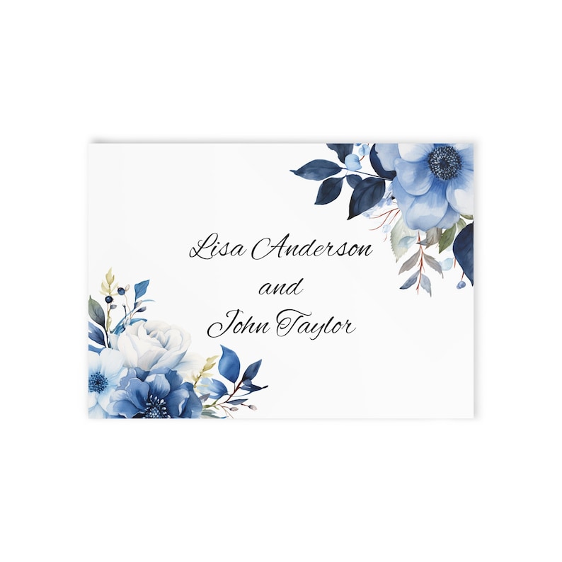 Watercolor Indigo Blue Floral Borders - Floral Borders - Wild Flowers ...