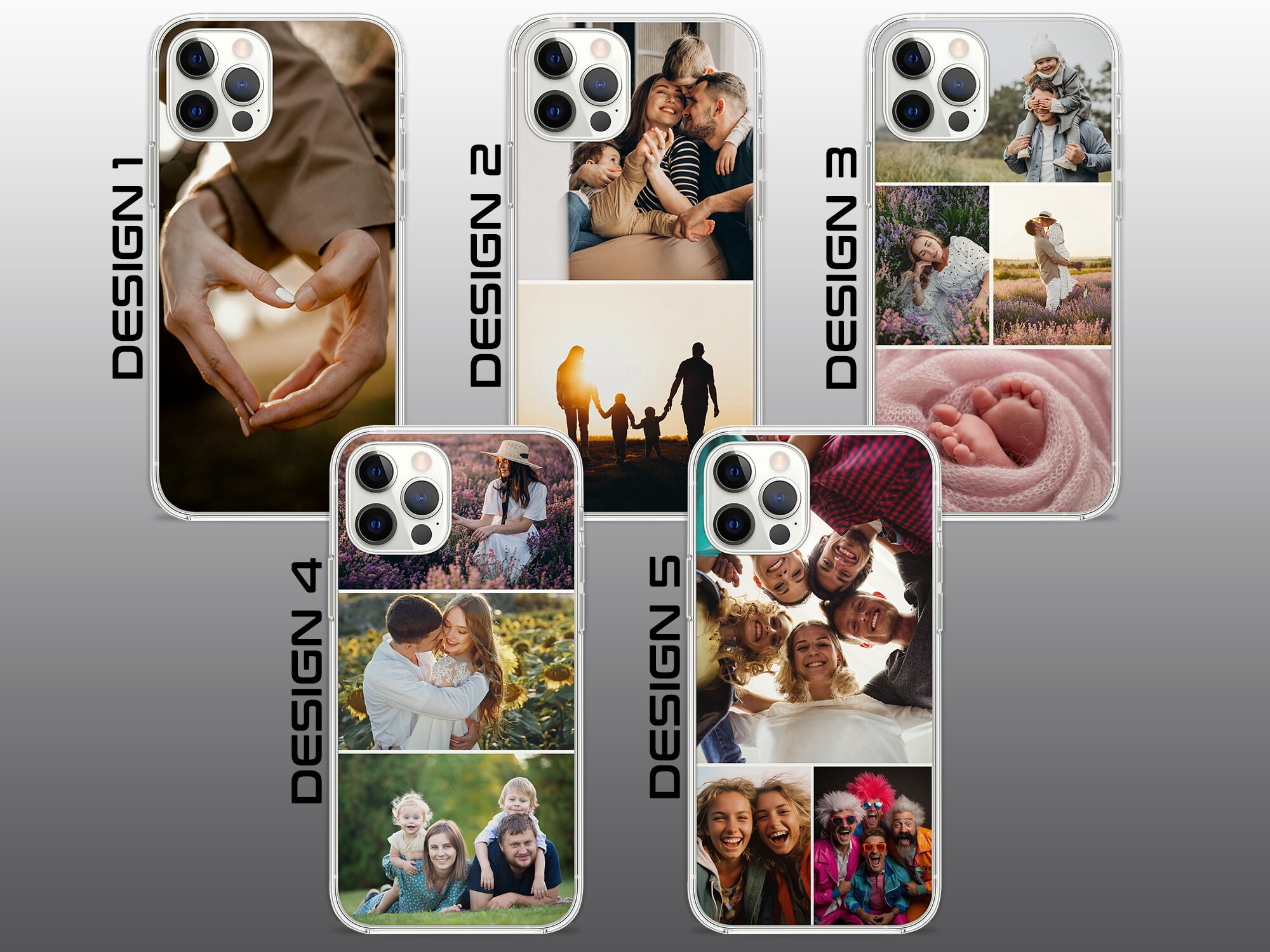 Phone Case With Custom Photo Picture Collage Full Print Personalized ...