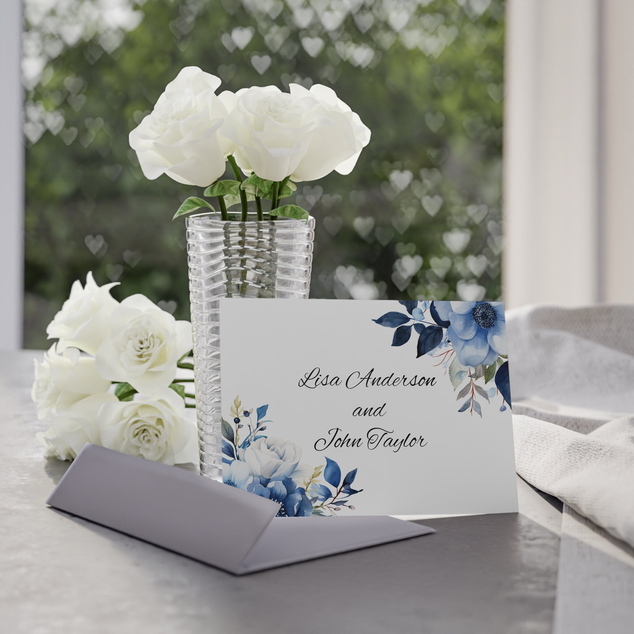 Watercolor Indigo Blue Floral Borders Floral Borders Wild Flowers Navy ...