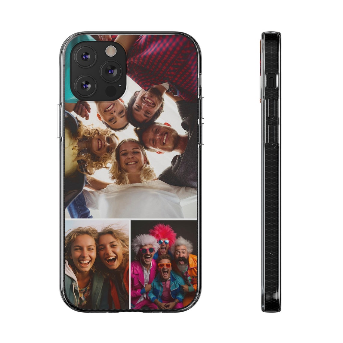 Custom Photo Collage Phone Case: Personalized TPU Gel Cover - Etsy