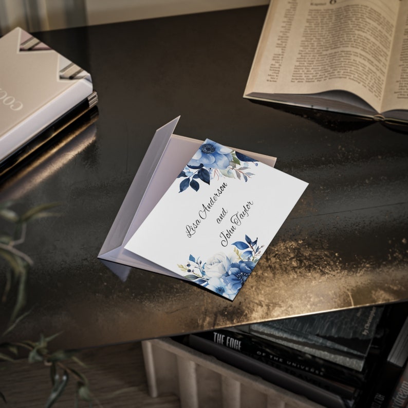 Watercolor Indigo Blue Floral Borders - Floral Borders - Wild Flowers ...