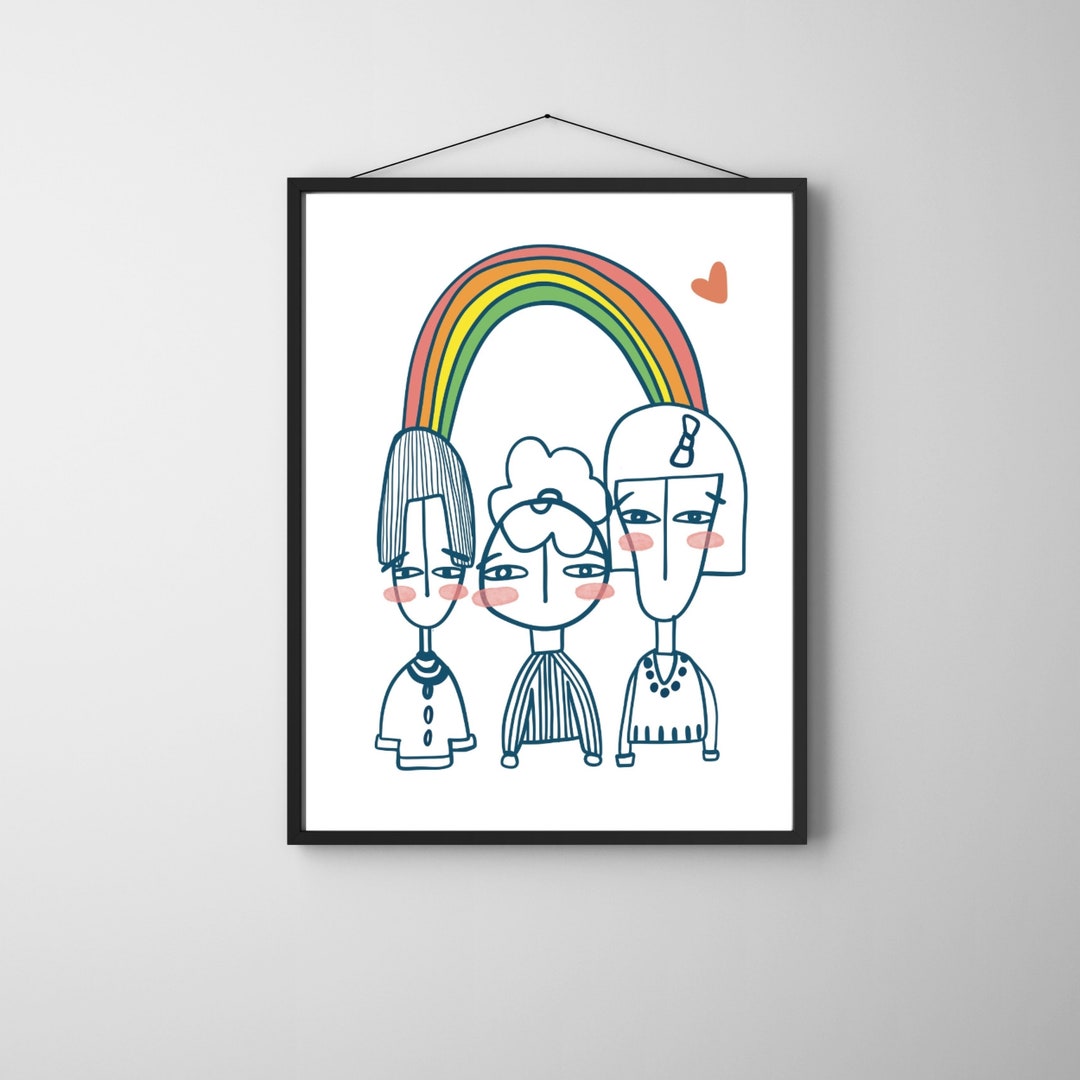 Friendship Digital Art Print | Artist Original | Wall Art | Friendship ...