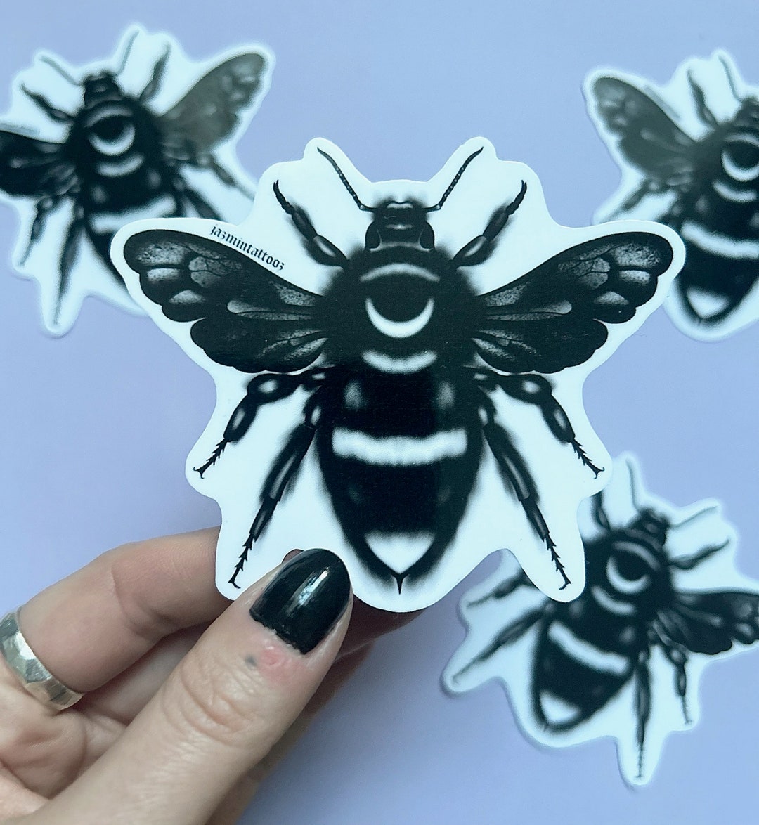 Gothic Bee Sticker | Tattoo Inspired Gothic Decal - Etsy