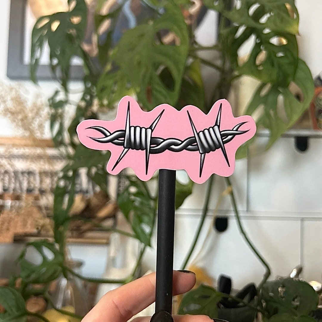 Barbed Wire Sticker | Valentines Sticker | Gothic Waterproof Decal ...
