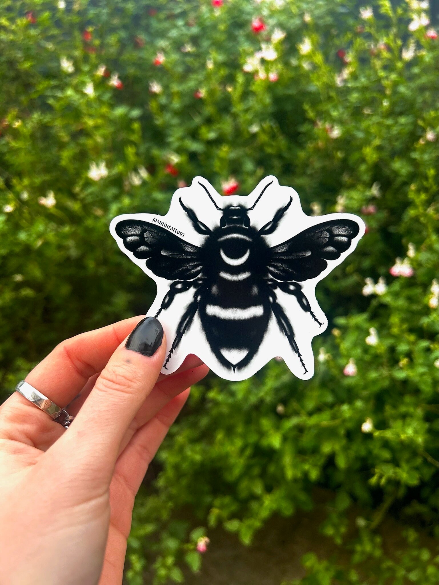 Gothic Bee Sticker | Tattoo Inspired Gothic Decal - Etsy