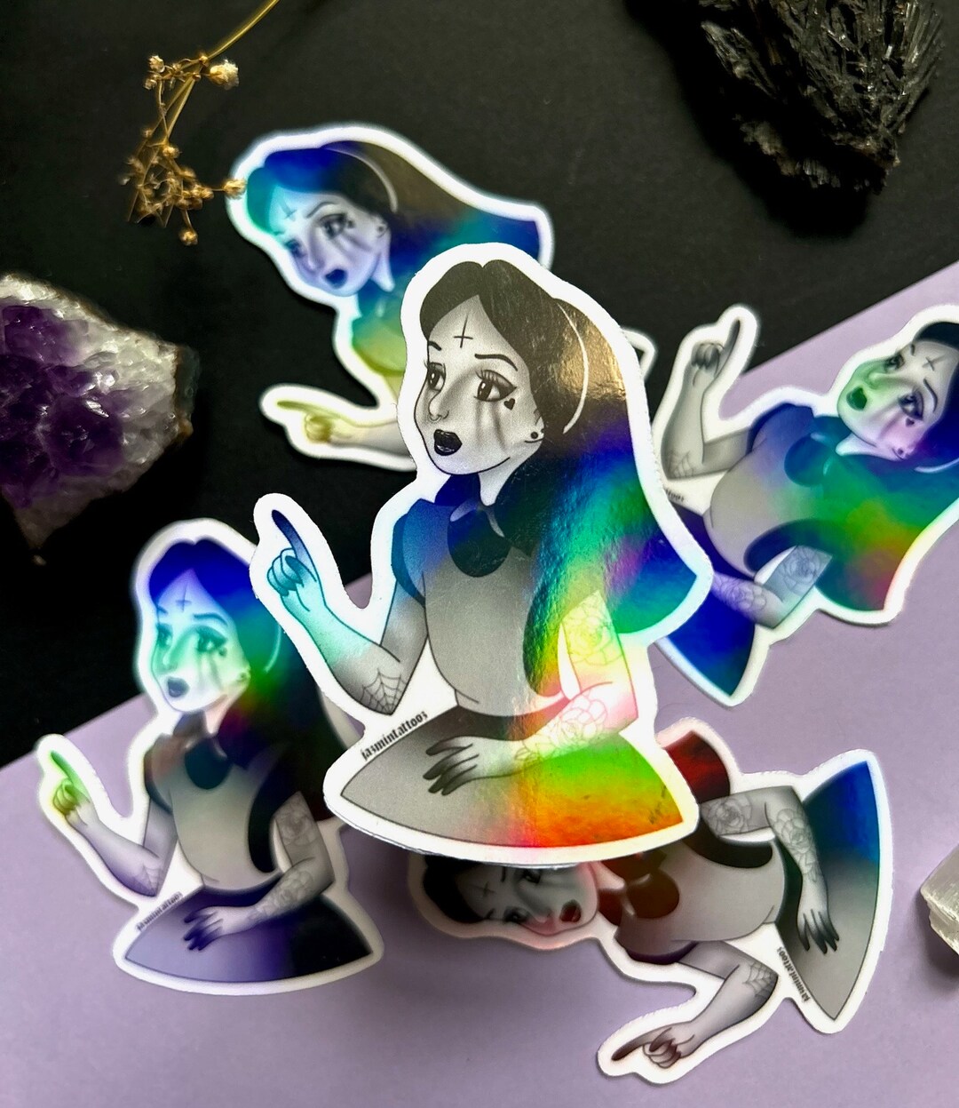 Gothic Alice Sticker Spooky Sticker Halloween Sticker - Etsy