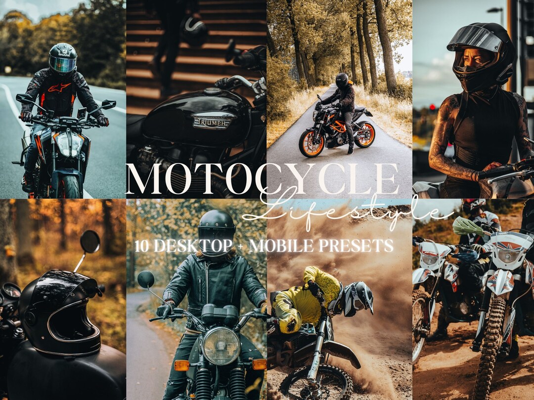 10 Motorcycle Lifestyle Biker Presets // Rider Presets // Influencer ...