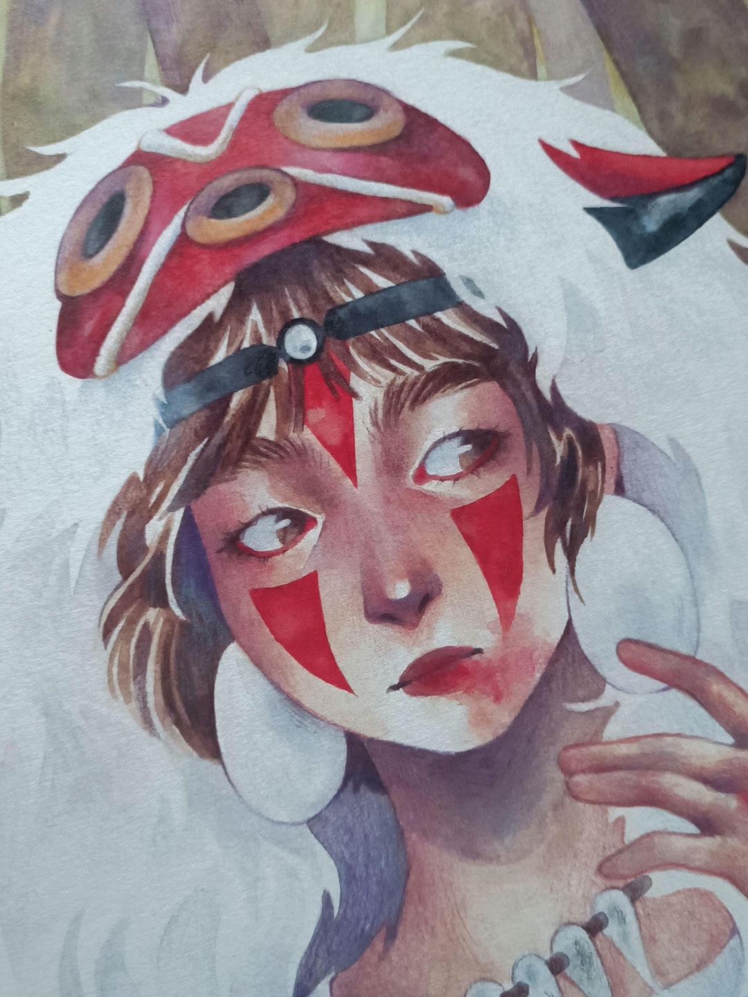 Princess Mononoke - Illustration Print | Art Reproduction/ A4 Print ...