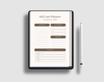 Printable Self Care Checklist, Self-care Planner, Self Care Tracker ...