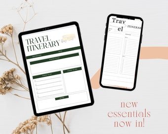 Digital Travel Planner Goodnotes, Realistic iPad Travel Planner ...