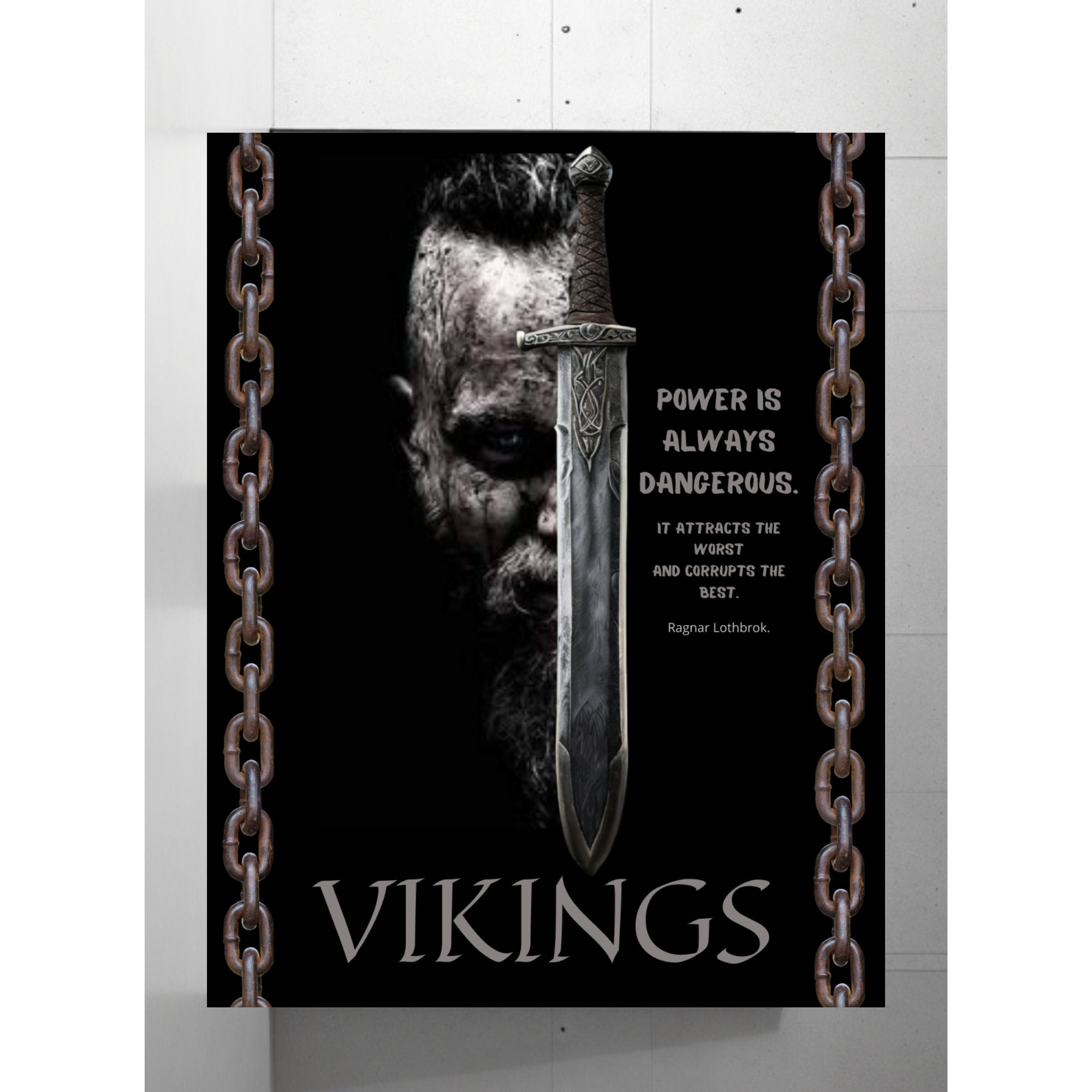 Vikings Poster | Ragnar Lothbrok | Digital | Instant Download | - Etsy