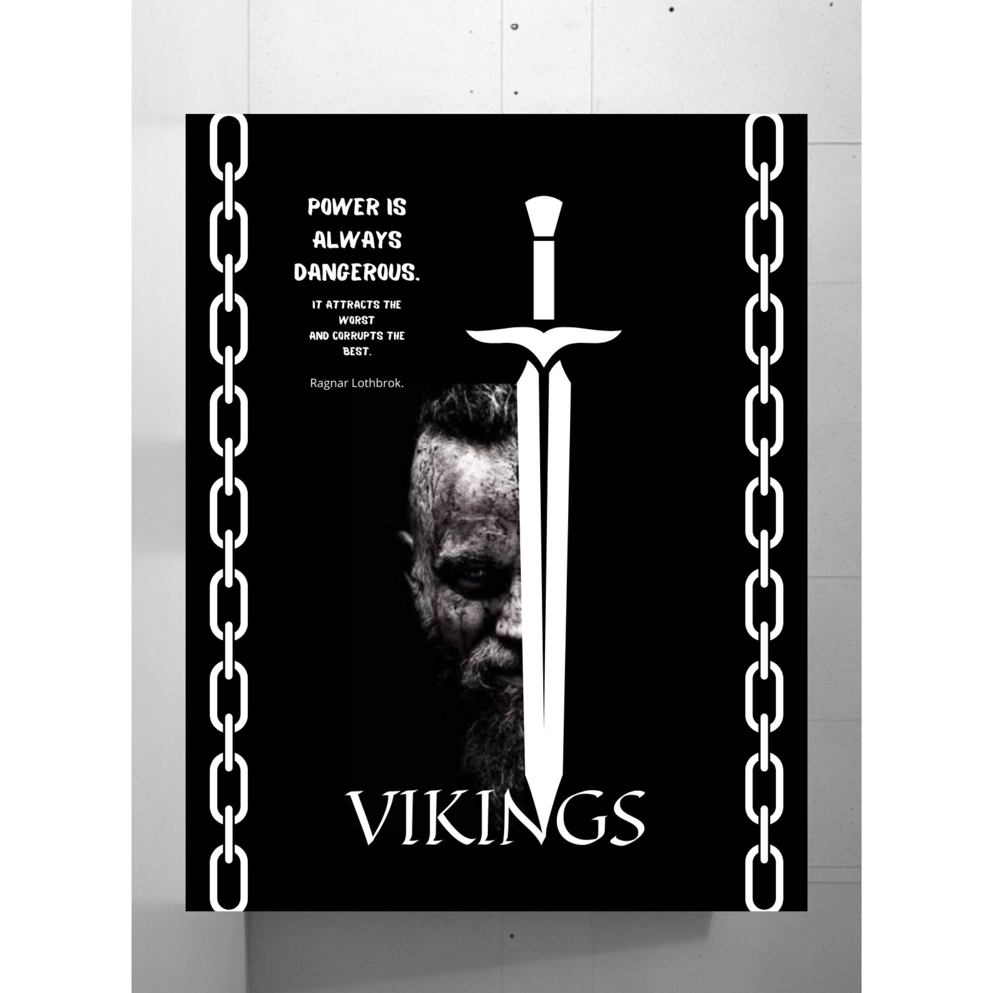 Vikings Poster Ragnar Lothbrok Digital Instant Download - Etsy
