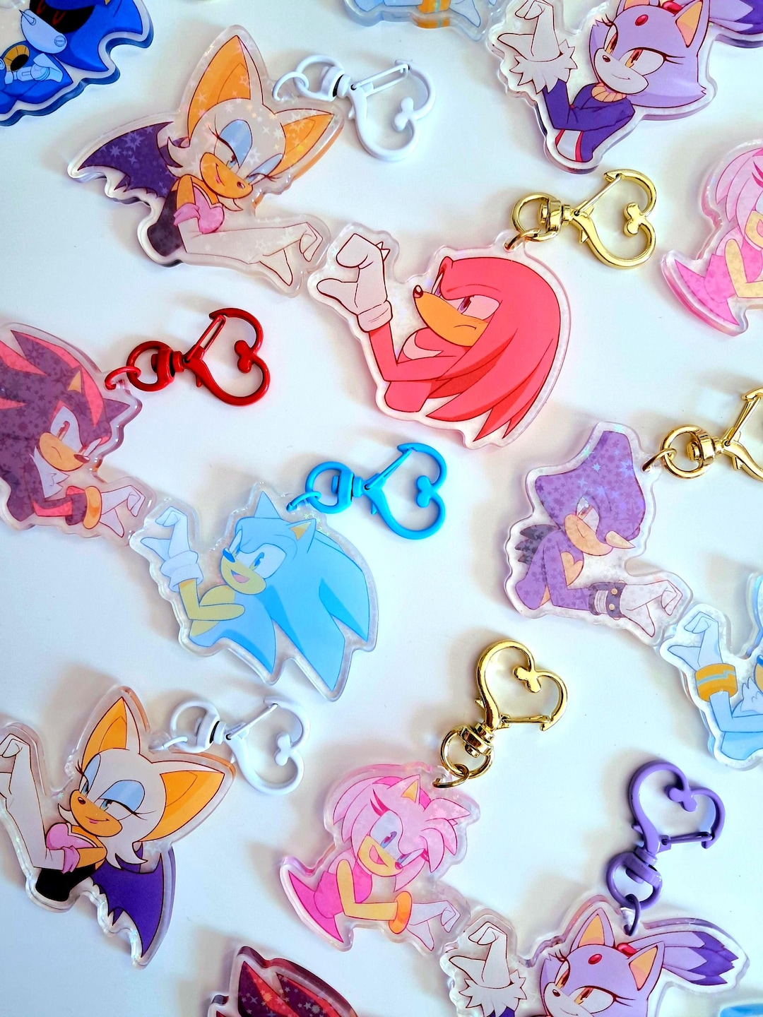 Sonic Keychains Pair - Etsy