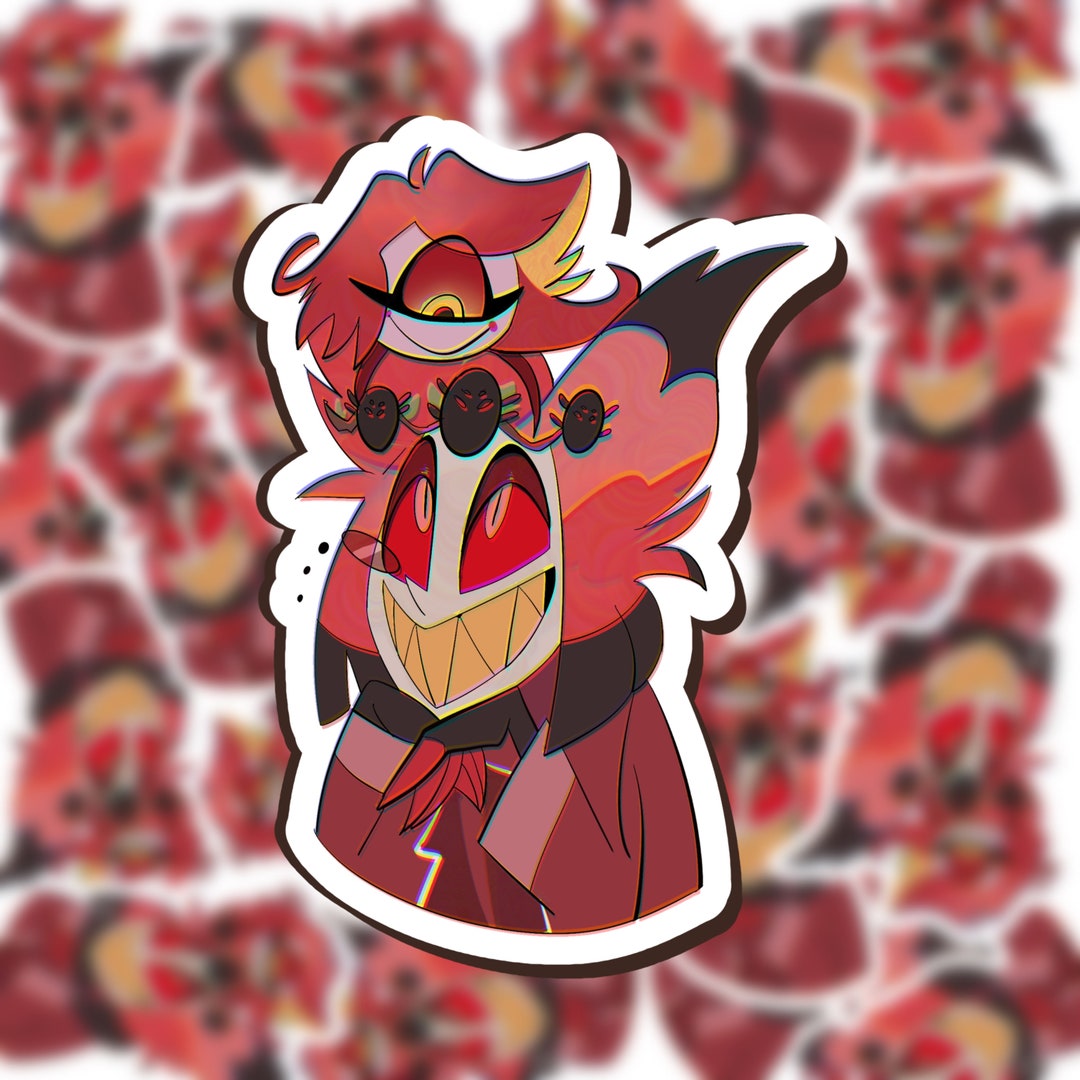 Alastor Con Adesivo in Vinile Niffty - Etsy