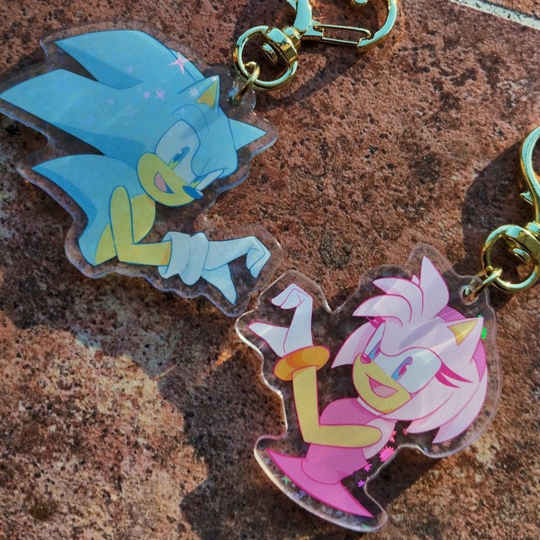 Sonic Keychains Pair - Etsy